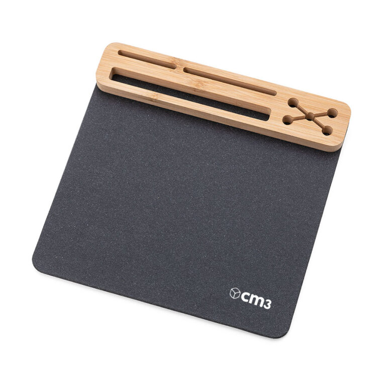 Mouse Pad com Suporte de Bambu Personalizado | cm3 Brindes