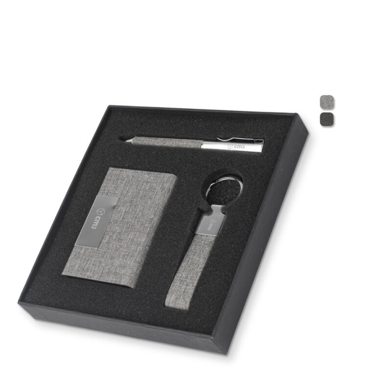 Kit Executivo 3 Peças com Estojo Personalizado | cm3 Brindes