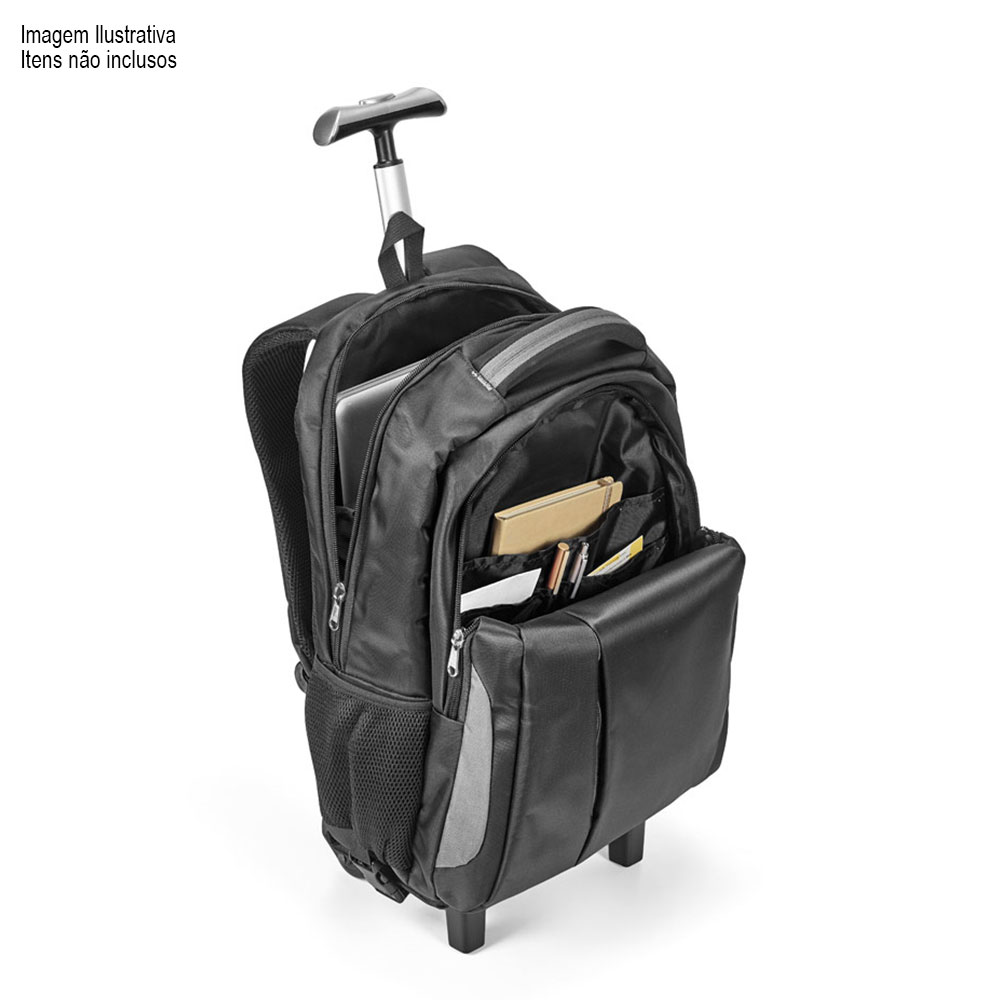 Mochila com Rodinhas para Notebook 17 Polegadas Personalizada | cm3